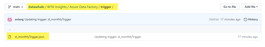 8. ADF schedule triggers – { DataWhale.ca }